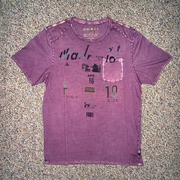 Guess | Shirts | Mens Guess Pocket Teeshirt | Poshmark